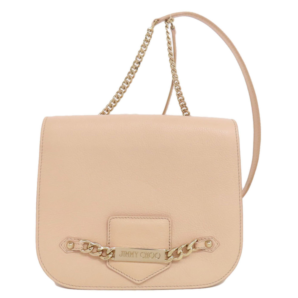 Jimmy Choo Beige Leather Shoulder Bag - Gem